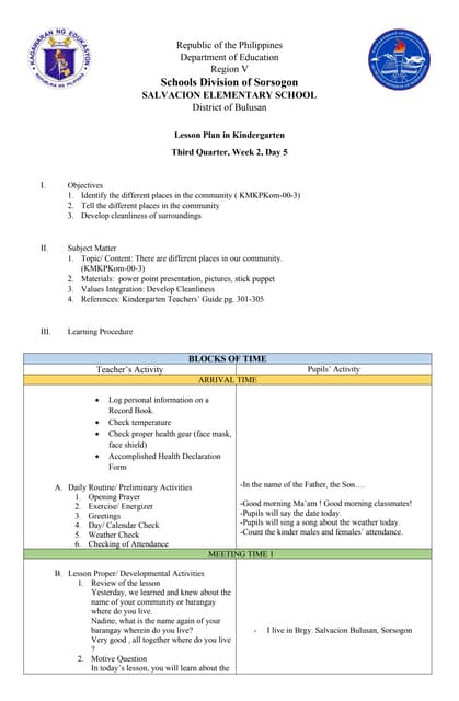 Detailed Lesson Plan in English 1 | PDF