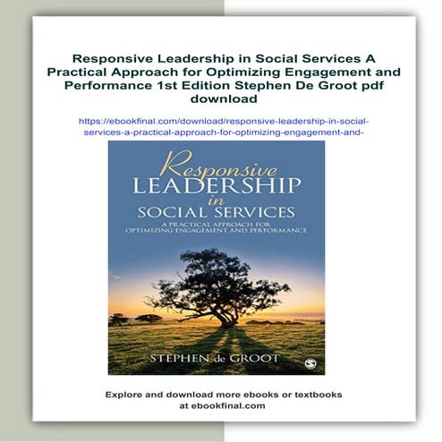 Responsive Leadership in Social Services A Practical Approach for ...