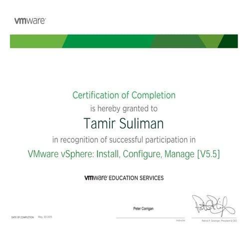 VMWARE VSPHERE 4 certificate