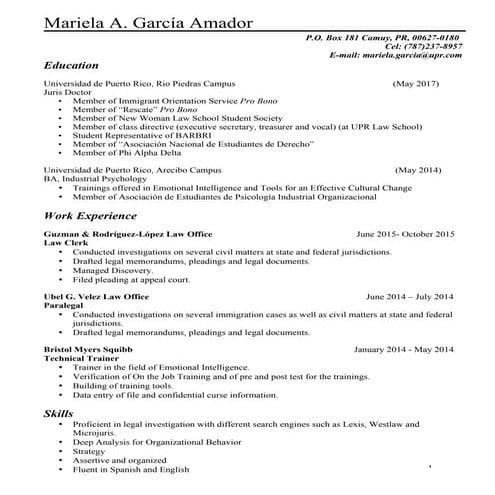 Val's Resume 2016 | DOCX