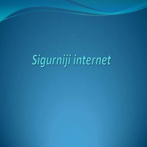 510 sigurniji internet nina_anamarija | PPTX
