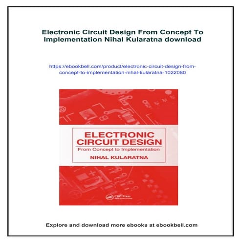 Electronic Circuit Design From Concept To Implementation Nihal Kularatna | PDF
