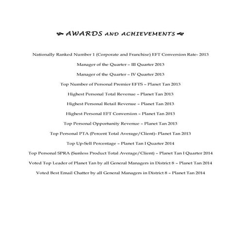 Planet Tan Awards | DOCX