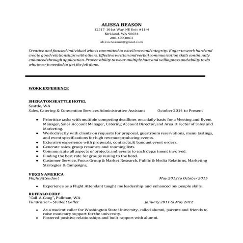 Alissa Beason - Resume | DOCX