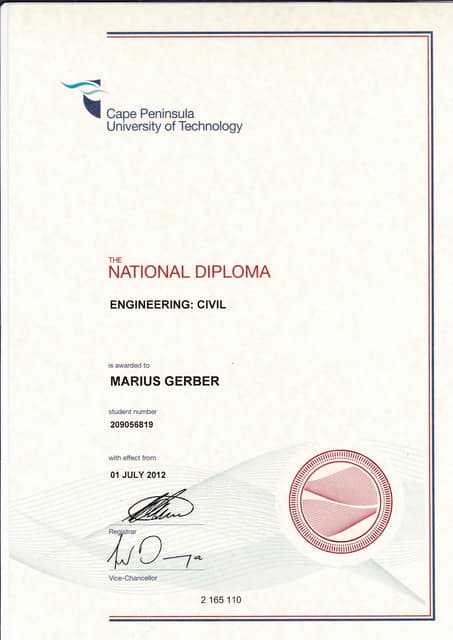 N4 Certificate HD | PDF