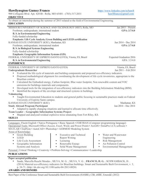 C. Biro Resume 2016 | DOCX | Geology | Science