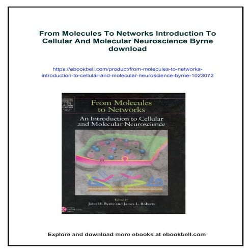 From Molecules To Networks Introduction To Cellular And Molecular ...