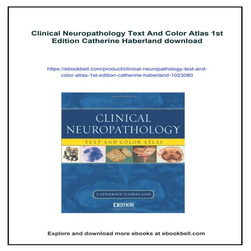 Clinical Neuropathology Text And Color Atlas 1st Edition Catherine ...