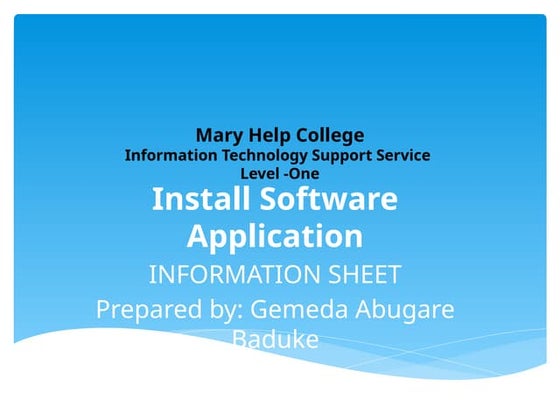 Computer Software | System software | Application software | PPT