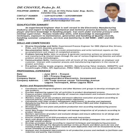 Resume Leonardo Edwin Manzana Tdcb Uae | DOC