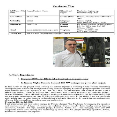 Nasser Mardani-CV-Jan 2016 | PDF