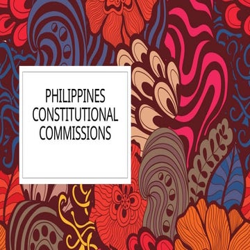 ARTICLE 9. CONSTITUTIONAL COMMISSIONS | PPTX