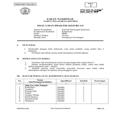 5129 p2-spk-kehutanan | PDF | Free Download