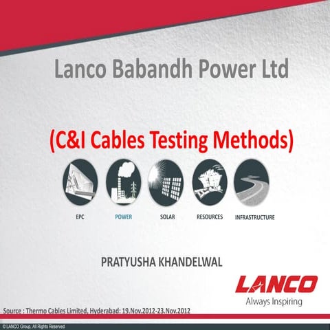 C&I Cables Tests | PDF