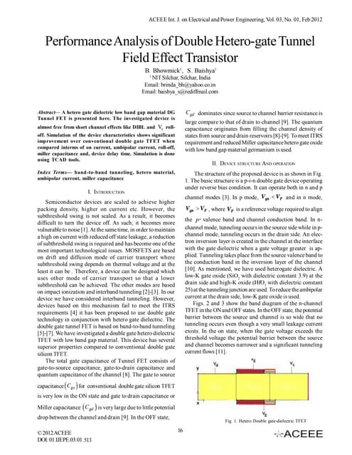 Introduction to Tunnel Field Effect Transistor.pptx