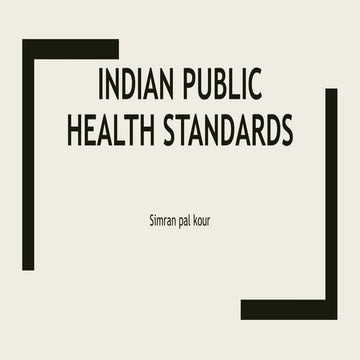 IPHS - Subcentre ( Indian Public Health Standards) | PPTX