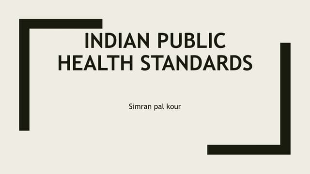 Iphs for subcentre | PDF