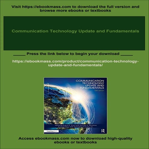 Communication Technology Update and Fundamentals | PDF