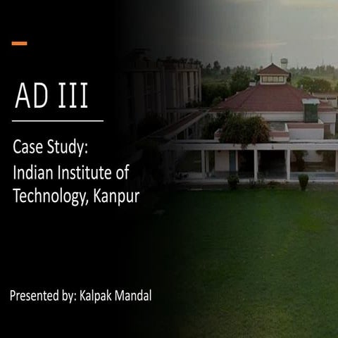 IIT Kanpur case study | PPTX