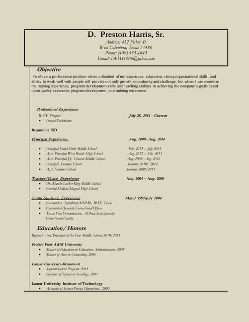 D. Thurman Resume | PDF