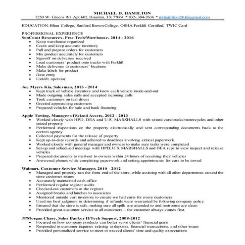 MIKE HAM NEW RESUME (1) | DOCX