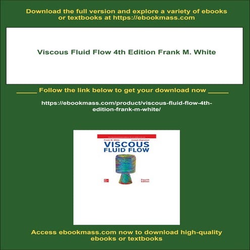 Viscous Fluid Flow 4th Edition Frank M. White | PDF