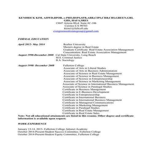 Mary Ann's Resume | PDF