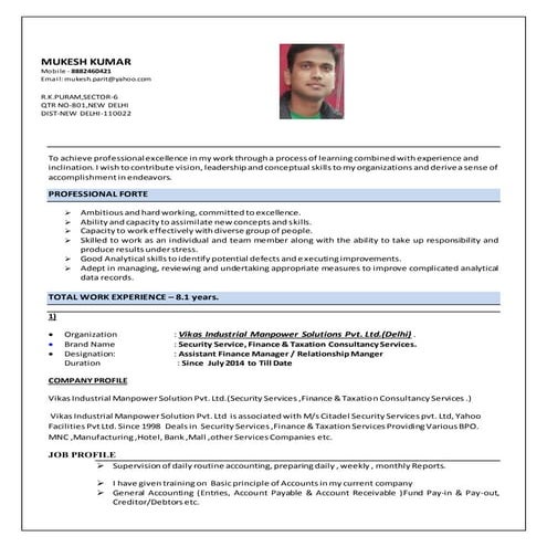 mukesh Resume new (1) | PDF