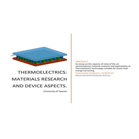 Thermoelectricity | PPTX