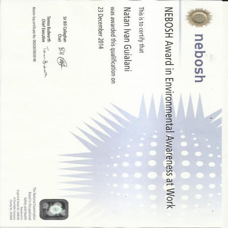 NEBOSH CERTIFICATE | PDF