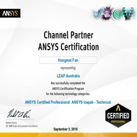 Ansys Icepak certification 2016 | PDF