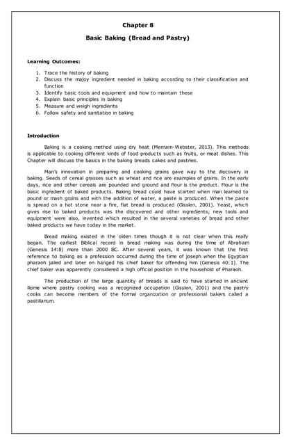 The History of baking | PPTX