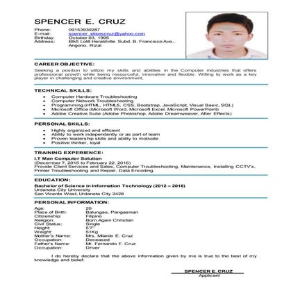Spencer Resume | DOCX