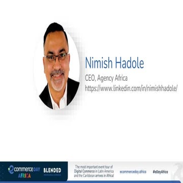 Nimish Hadole - eCommerce Day Africa Blended [Professional] Experience ...