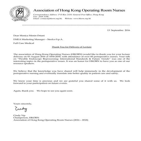 Speaker thank you letter_030816 | PDF