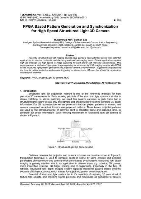 FPGA Based Pattern Generation and Synchonization for High Speed ... FPGA Based Pattern Generation and Synchonization for High Speed ...