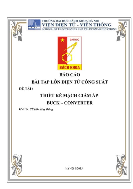 Boost converter.pptx (Bộ biến đổi tăng áp một chiều) | PPTX