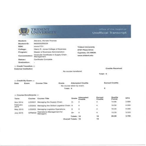 Supply Chain Management Transcript | PDF | Logistics | Business