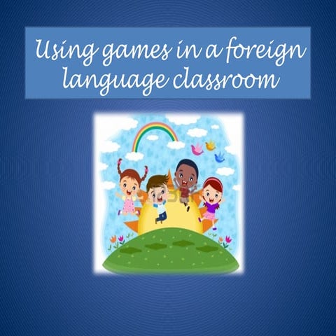 teahing games English for young learners | PPT