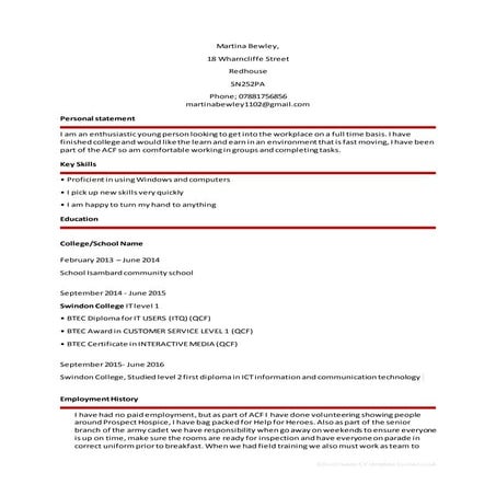 Martinas cv v2 | DOCX