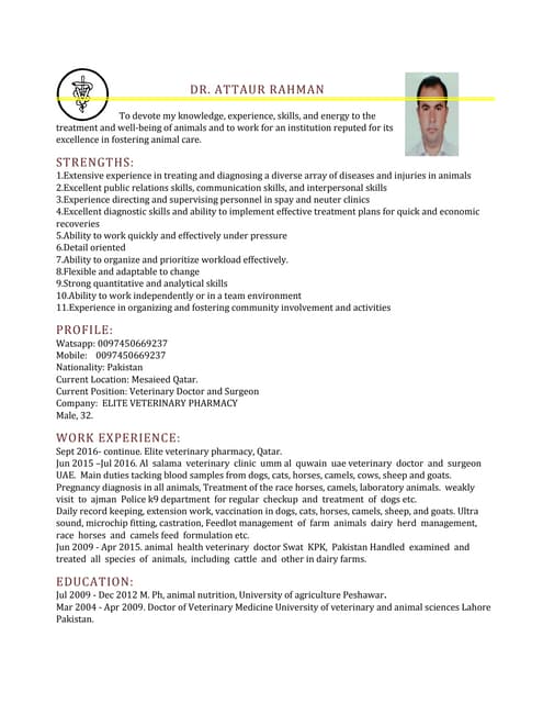 C.V dr ahmed (1) | PDF