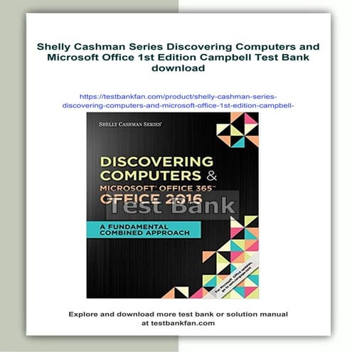 Shelly Cashman Series Discovering Computers and Microsoft Office 1st ...