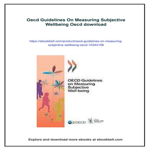 Oecd Guidelines On Measuring Subjective Wellbeing Oecd | PDF