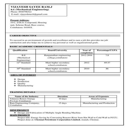 My Resume final infosys(border photo) | DOCX