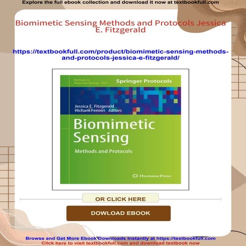 Biomimetic Sensing Methods and Protocols Jessica E. Fitzgerald | PDF