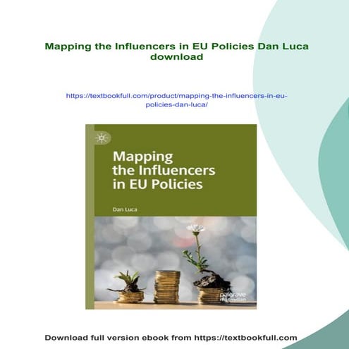 Mapping the Influencers in EU Policies Dan Luca | PDF