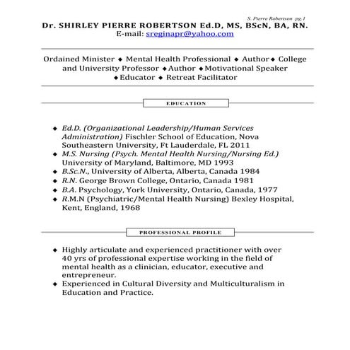 Shirley Pierre Robertson Resume Final-2 | DOC