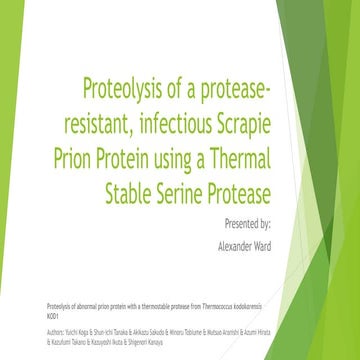 Seminar Presentation - Tk subtilisin | PPT