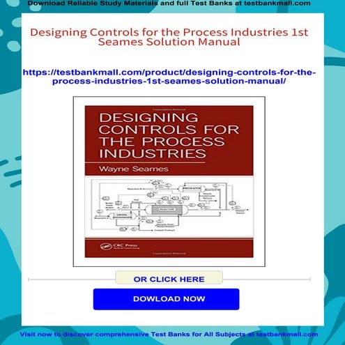 Designing Controls for the Process Industries 1st Seames Solution ...