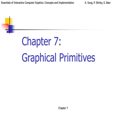 Computer Graphics involves technology to access. The Process transforms ...